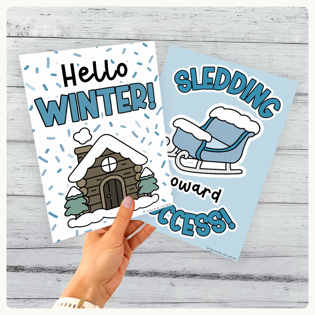 Winter Wonderland Classroom Posters - Miss Jacobs – Miss Jacobs Little ...
