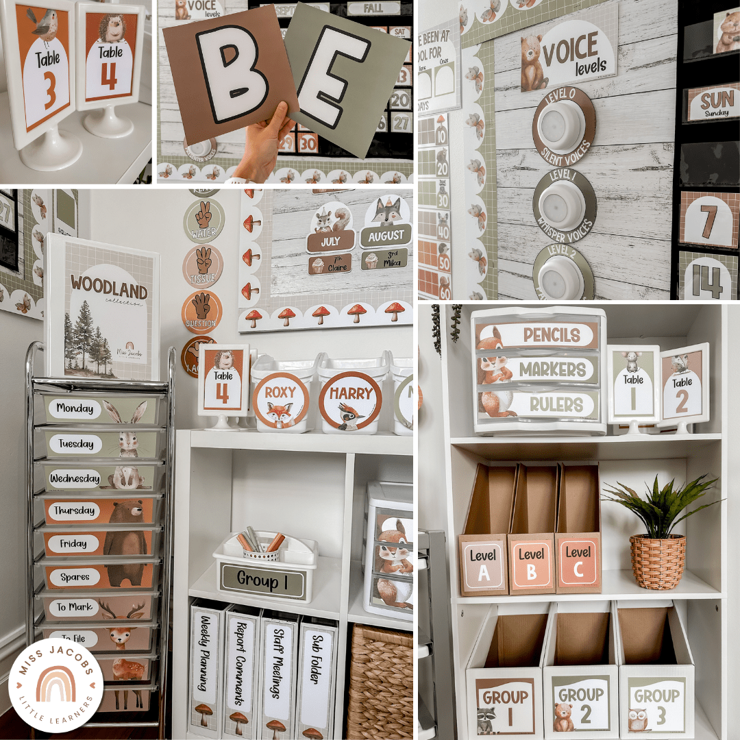 Woodland Classroom Decor Bundle - Forest Friends Theme - Miss Jacobs