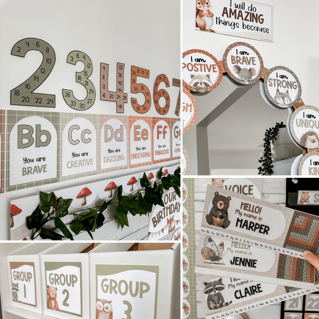 Woodland Classroom Decor Bundle - Forest Friends Theme - Miss Jacobs