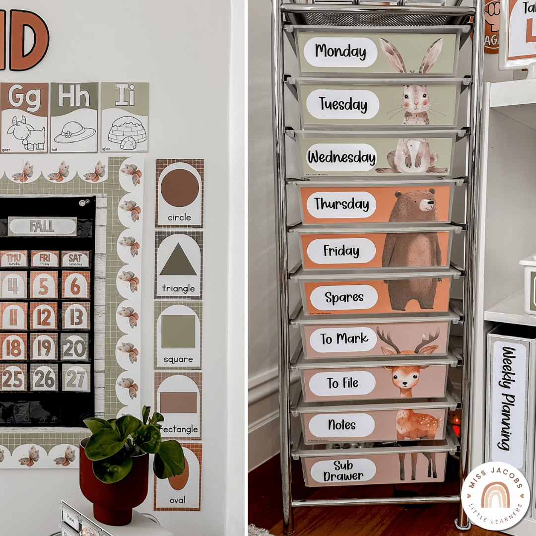 Woodland Classroom Decor Bundle - Forest Friends Theme - Miss Jacobs