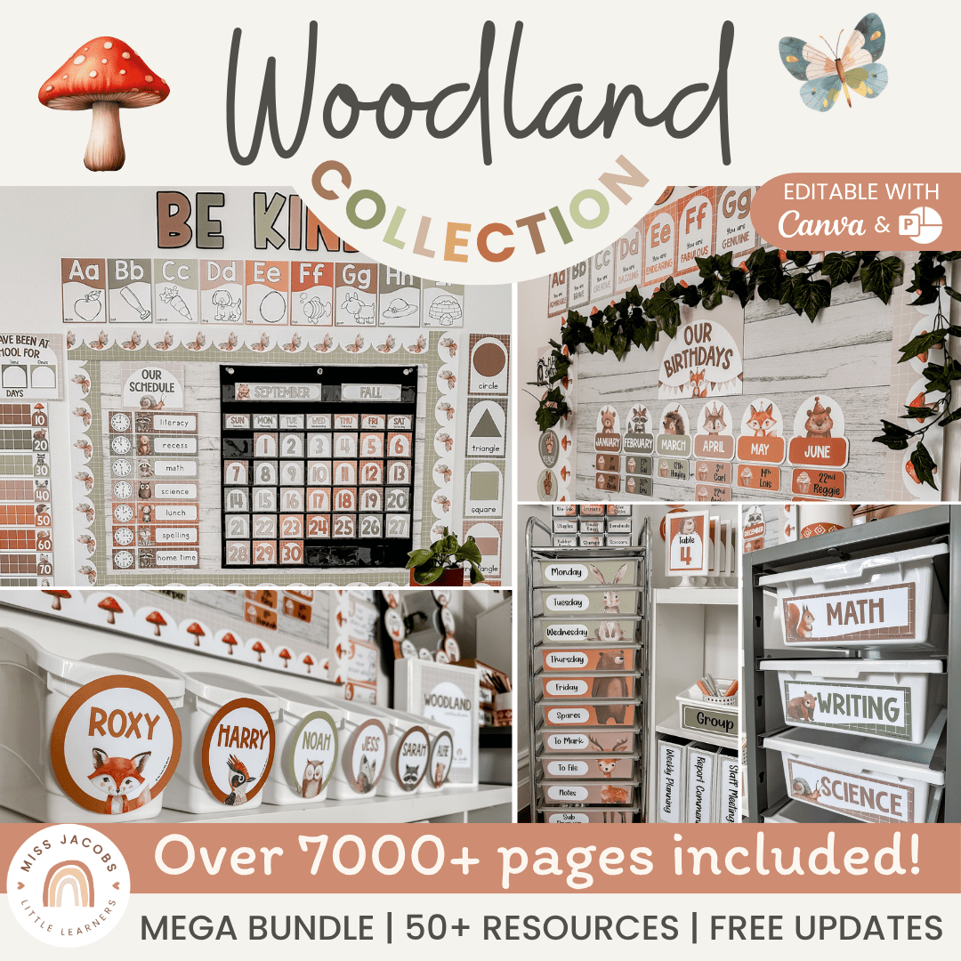 Woodland Classroom Collection - Miss Jacobs Little Learners - Miss ...