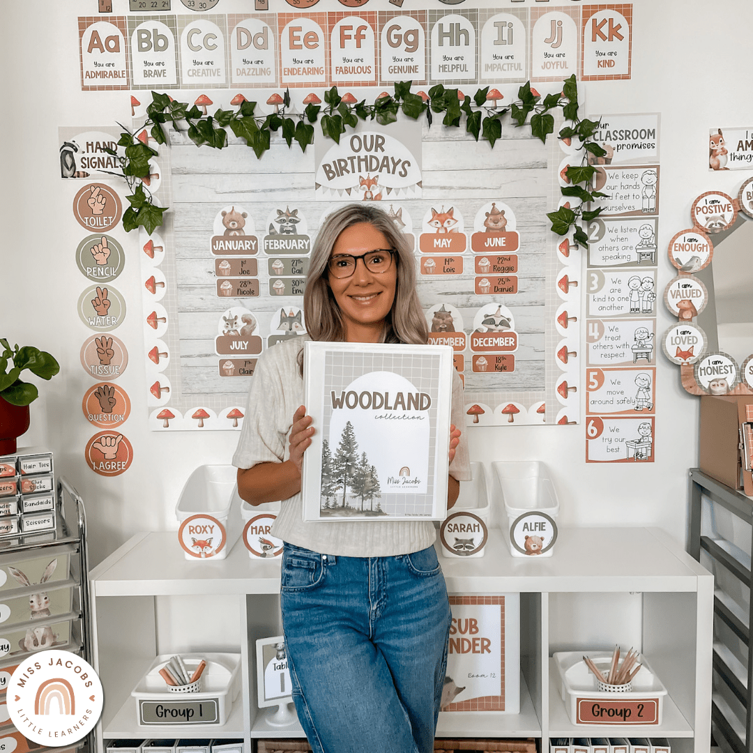 Woodland Classroom Decor Bundle - Forest Friends Theme - Miss Jacobs