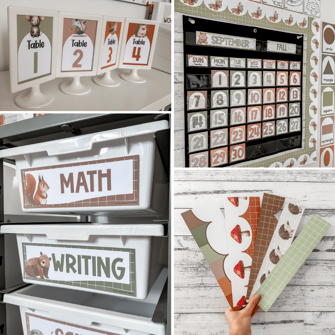 Woodland Classroom Decor Bundle - Forest Friends Theme - Miss Jacobs ...