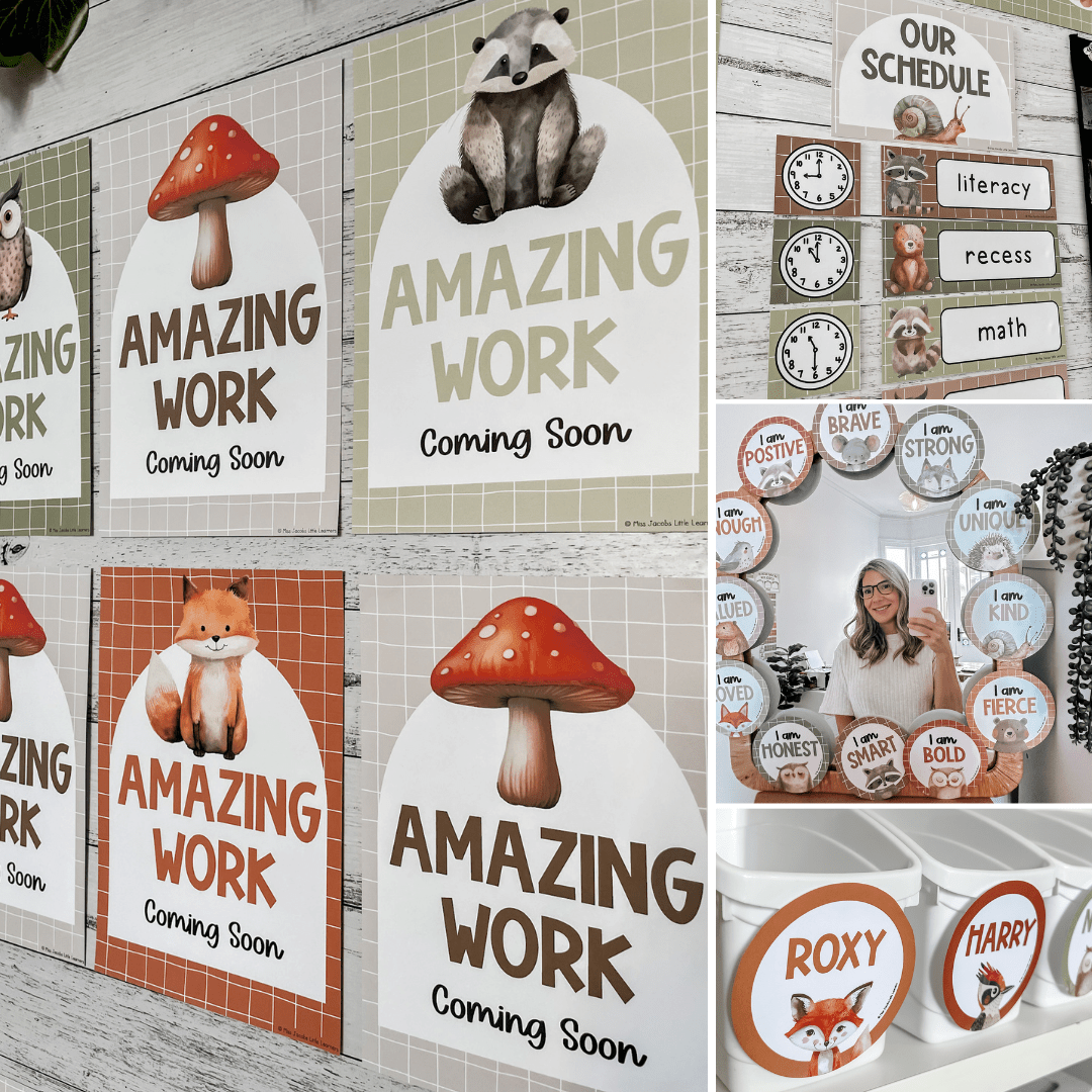 Woodland Classroom Decor Bundle - Forest Friends Theme - Miss Jacobs