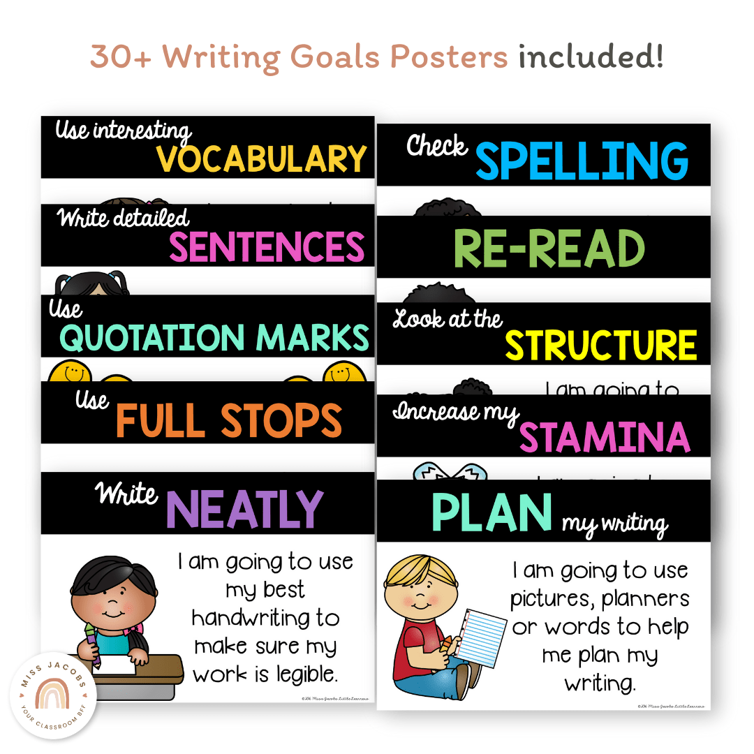 Writing Goal Posters – Miss Jacobs Little Learners