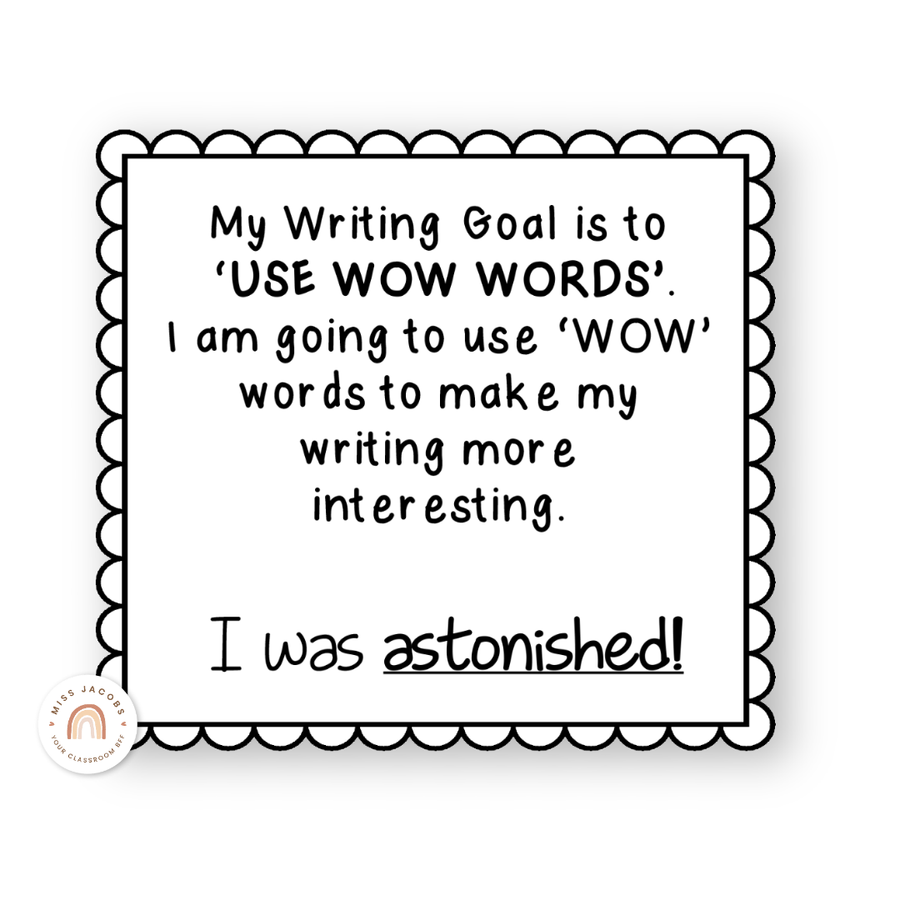 Student Student Goal Setting Template - Miss Jacobs Little Learners