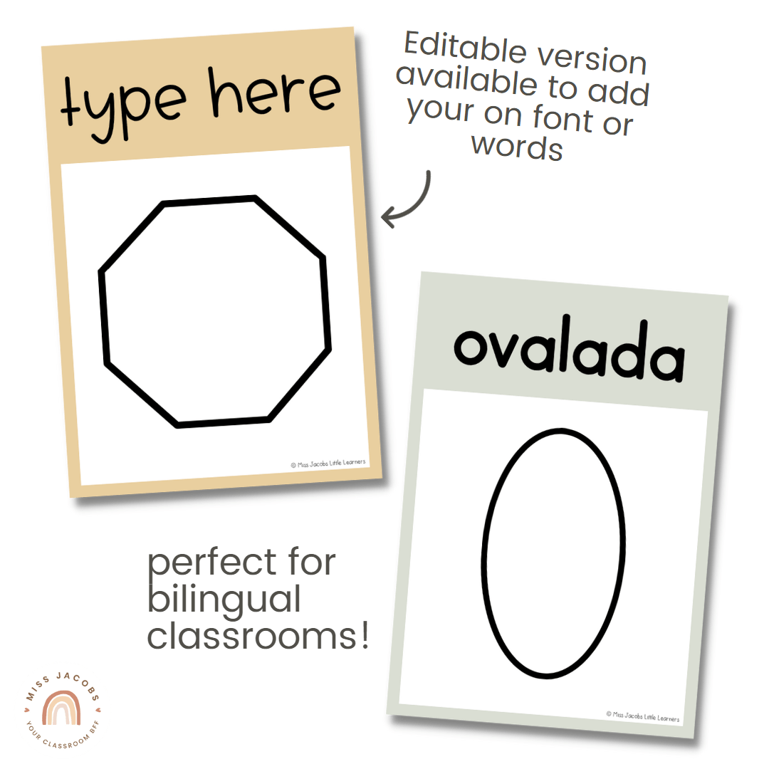 2D Shape Posters - Australiana Theme