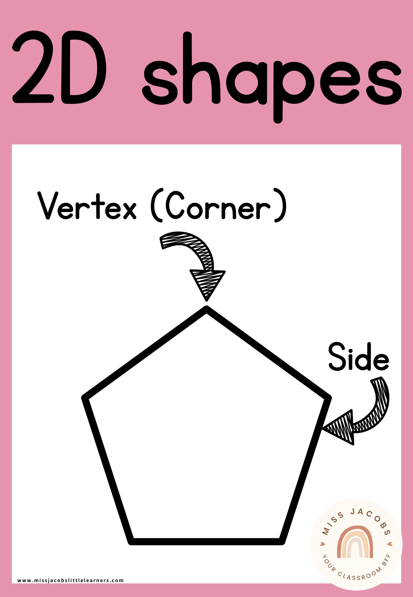 2D Shape Posters | PASTELS - Default Title - Miss Jacobs Little Learners