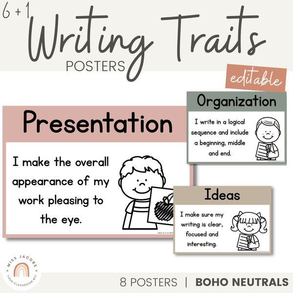 Six Traits Of Writing Posters