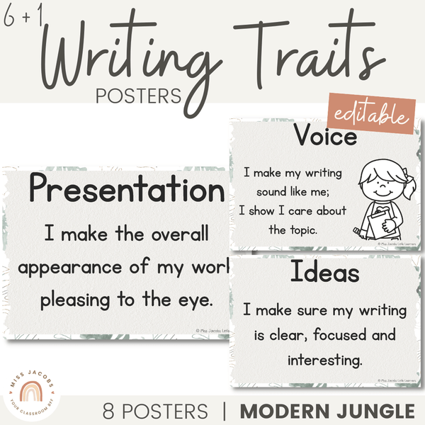 Writing Traits Posters