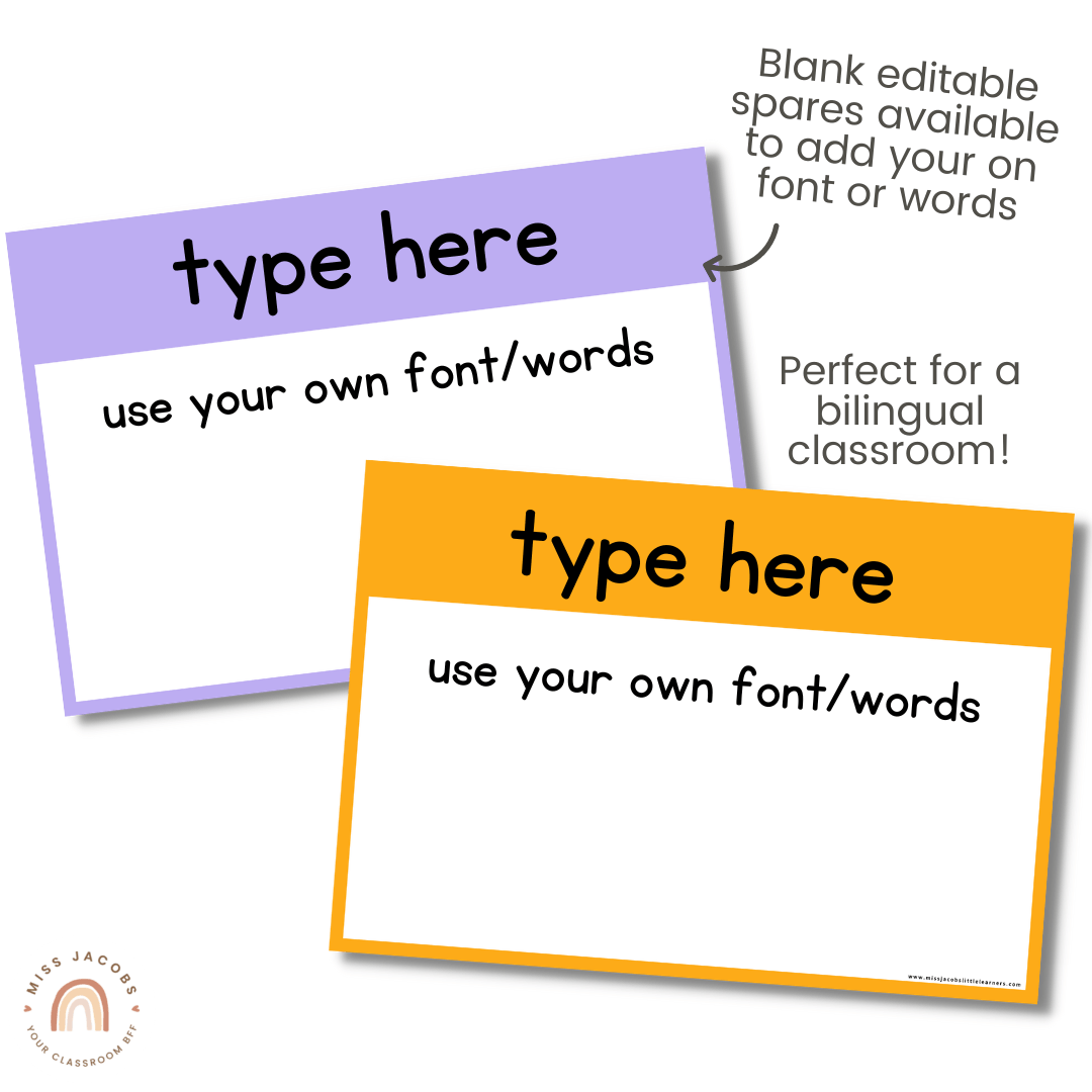 6 + 1 Traits of Writing Posters - Bright Theme - Miss Jacobs