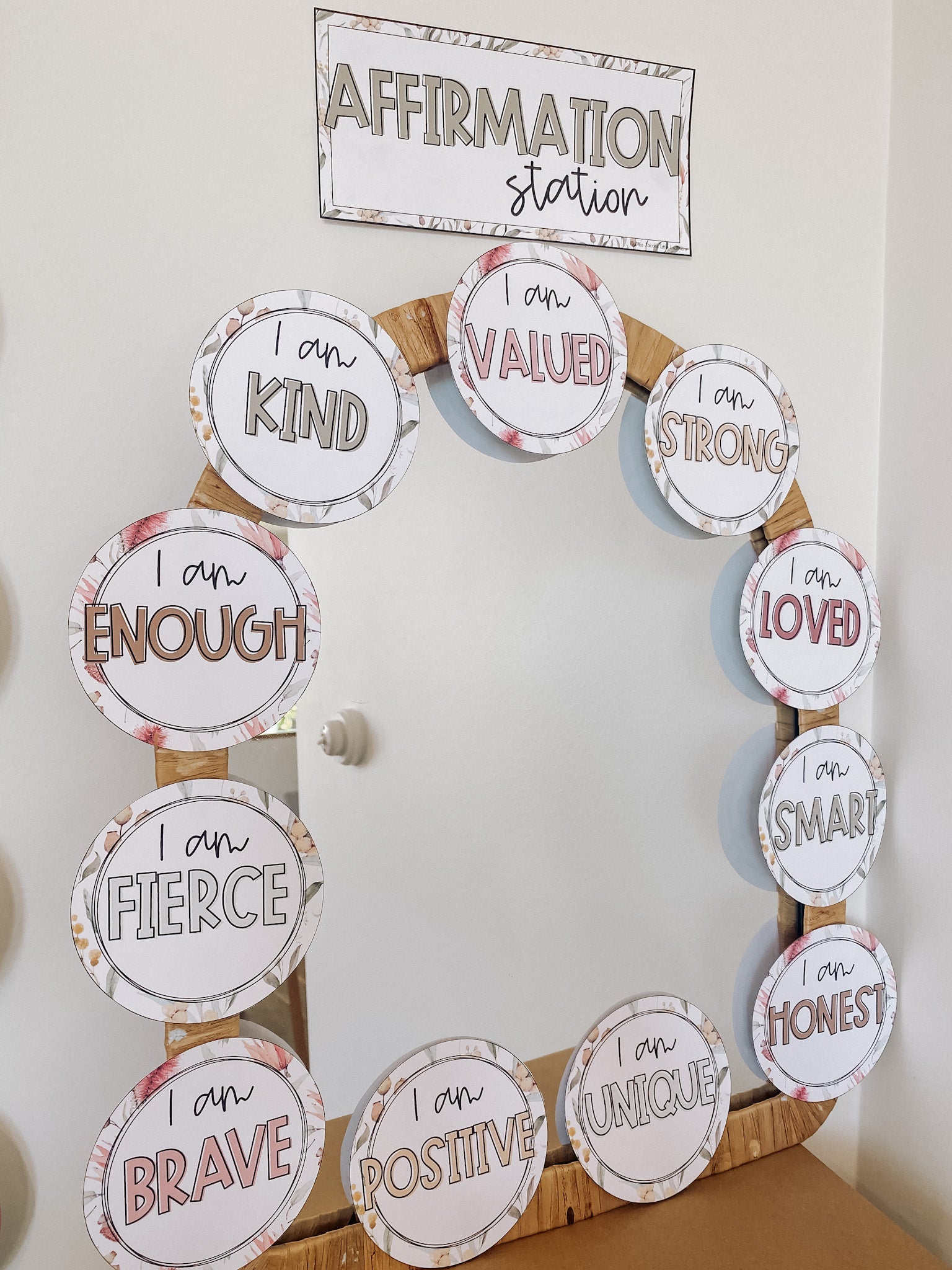 Affirmation Station - Australiana Classroom Theme - Miss Jacobs