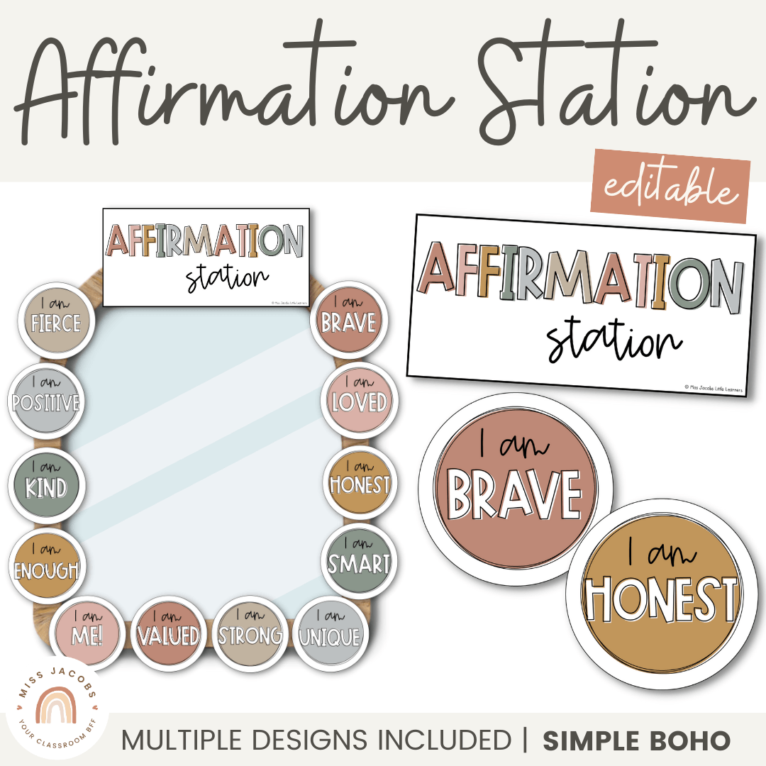 Classroom Affirmation Station – Miss Jacobs Little Learners
