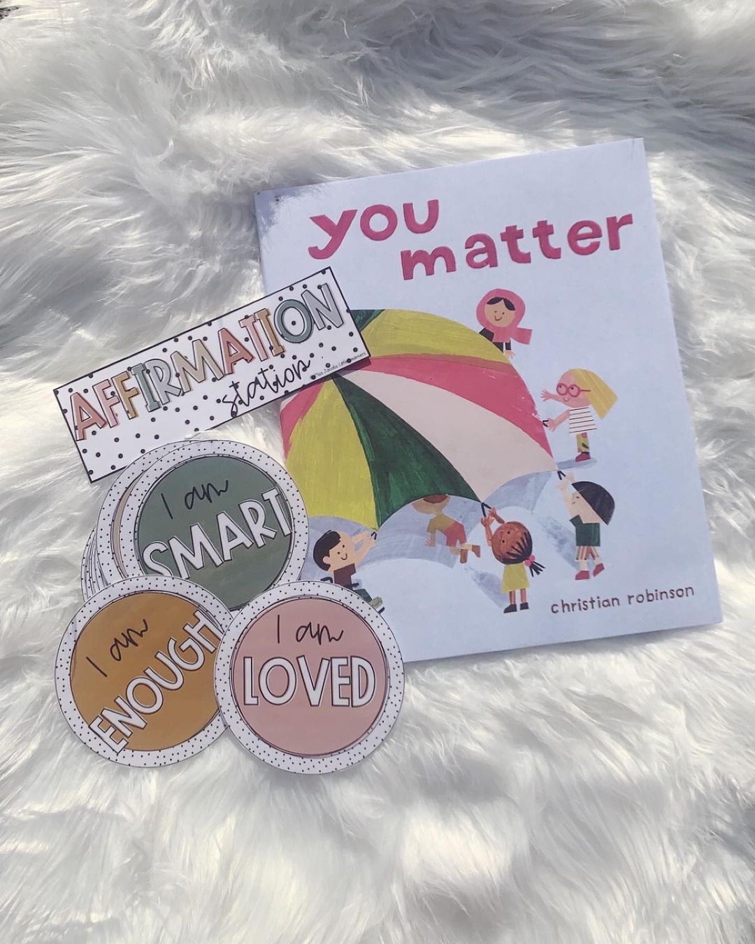 Affirmation Station - Spotty Boho Classroom Decor