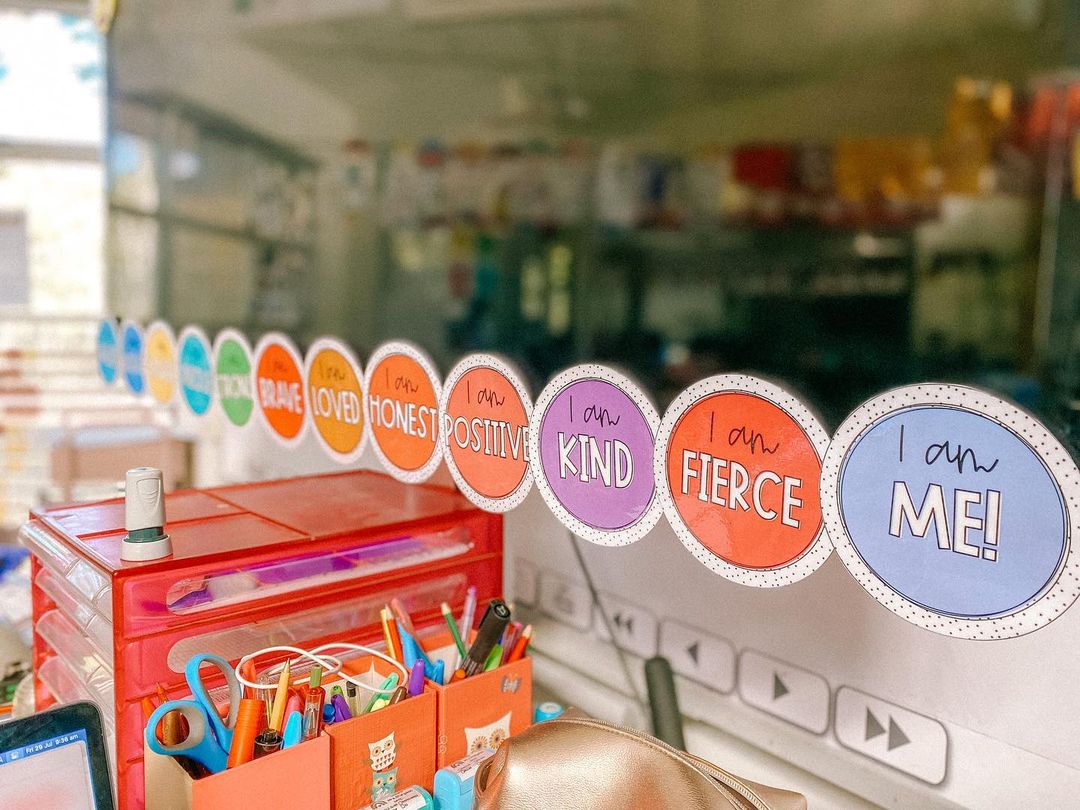 Affirmation Station - Spotty Bright Theme - Miss Jacobs