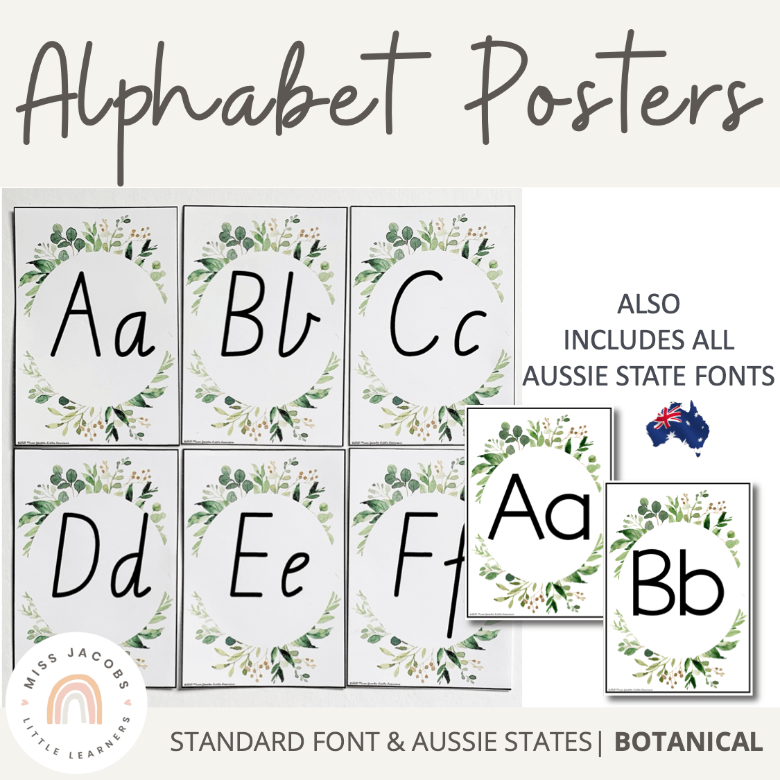 Alphabet Posters - Botanical - Default Title