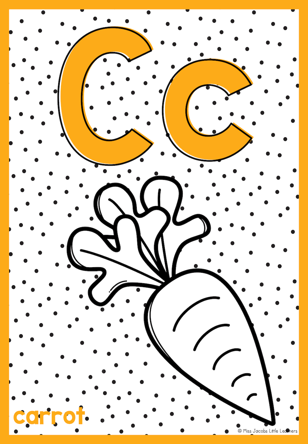 Alphabet Posters - Spotty Bright Theme - Miss Jacobs