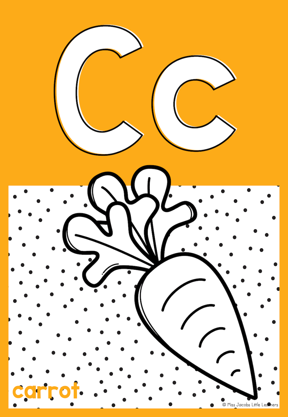 Alphabet Posters - Spotty Bright Theme - Miss Jacobs