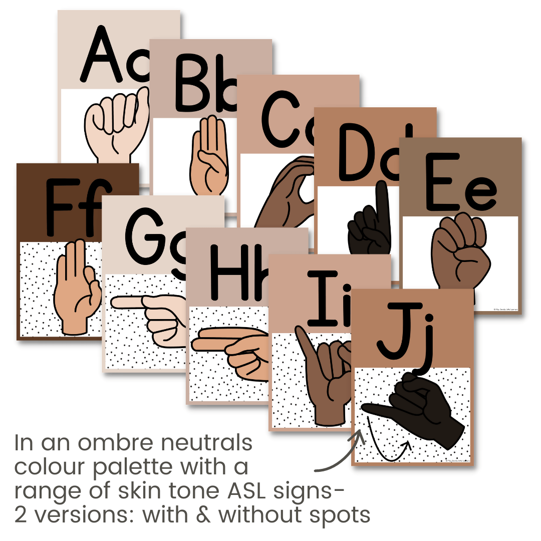 Alphabet Posters - Spotty Neutrals