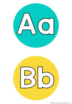 Alphabet Word Wall Headers | Rainbow Classroom Decor