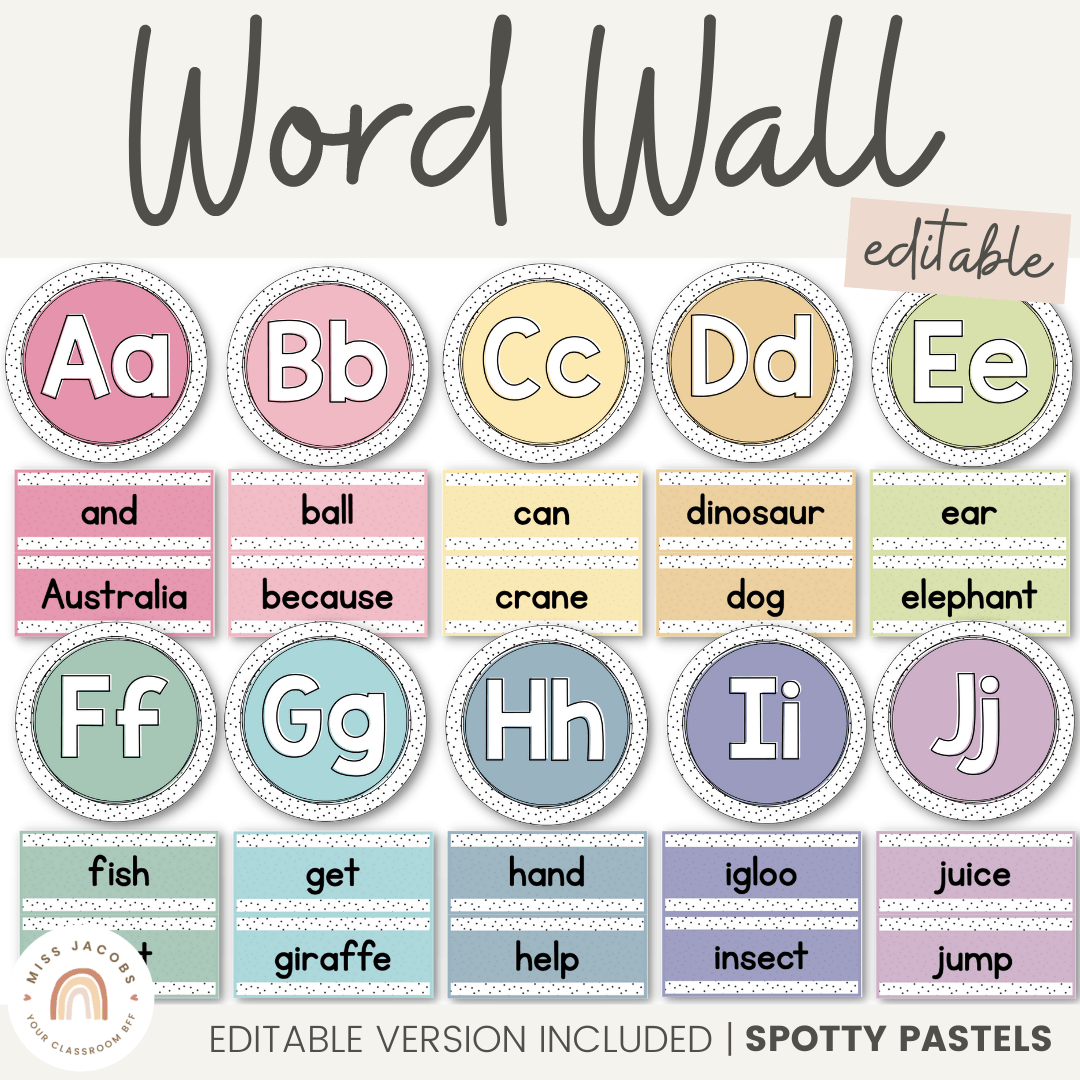 Word Walls - Miss Jacobs Little Learners - Miss Jacobs Little Learners