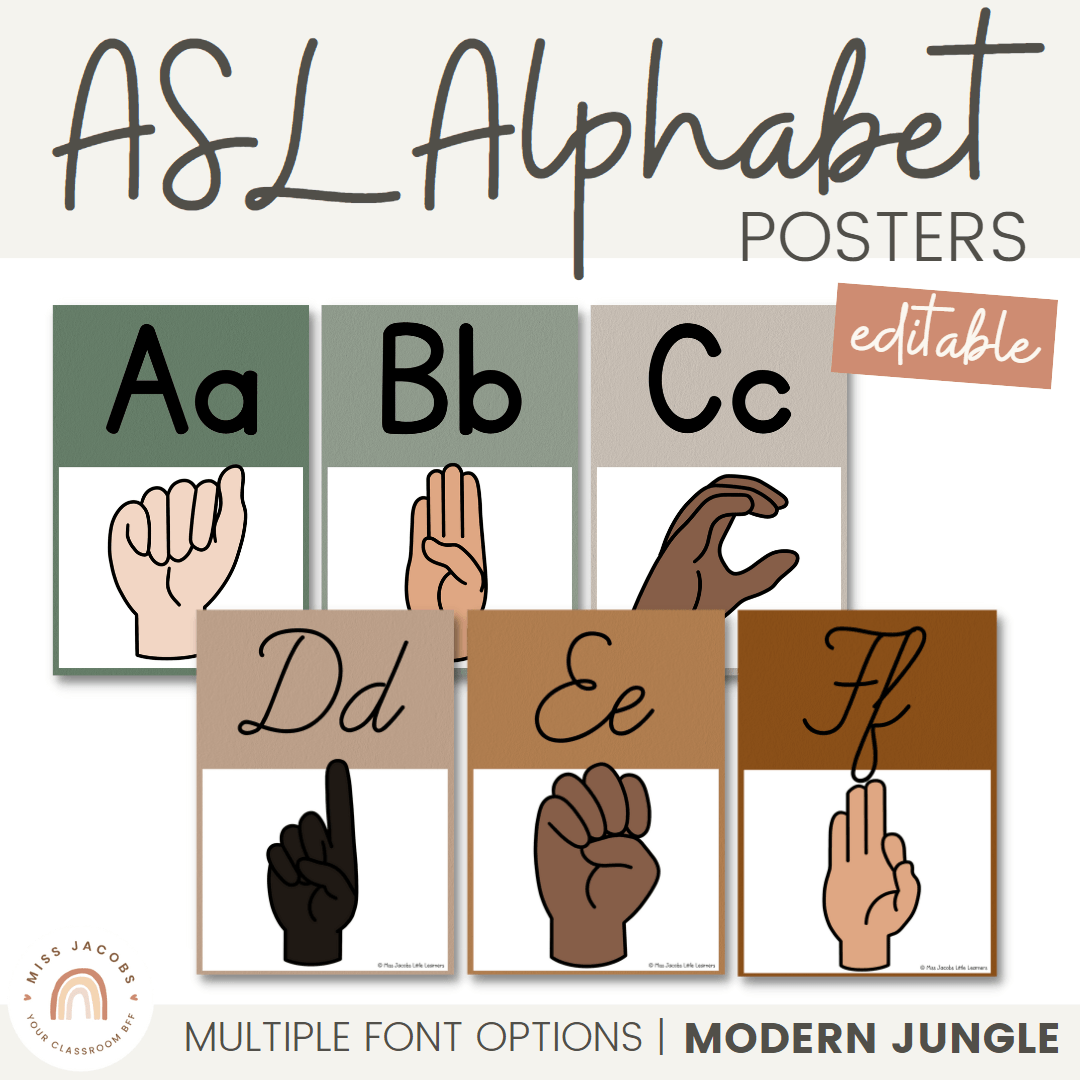 ASL Poster - Miss Jacobs Little Learners Page 3 - Miss Jacobs Little ...