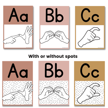 Auslan Alphabet Poster - Miss Jacobs Little Learners