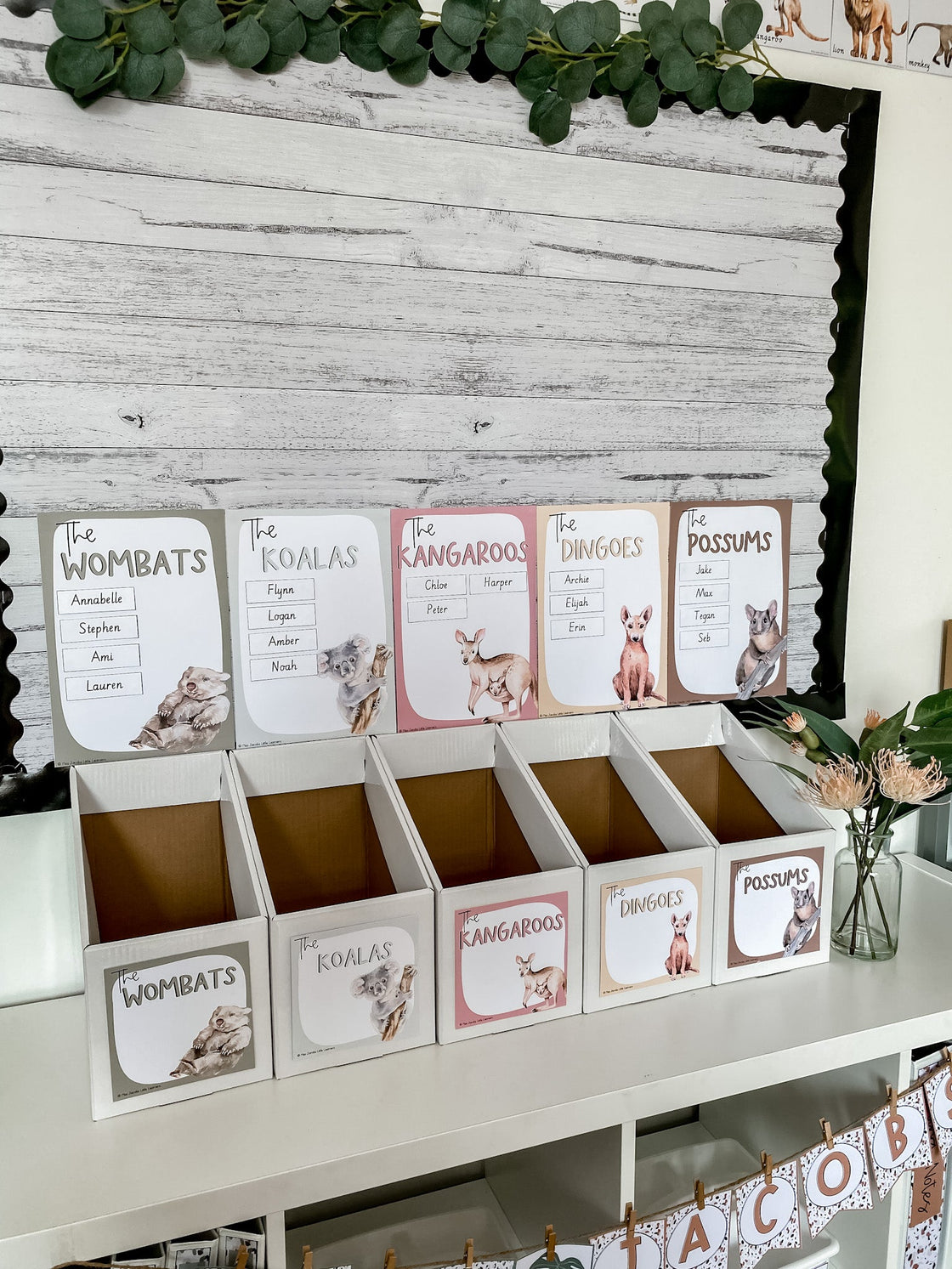Reading Group Organizers & Labels - Australiana Theme - MJLL