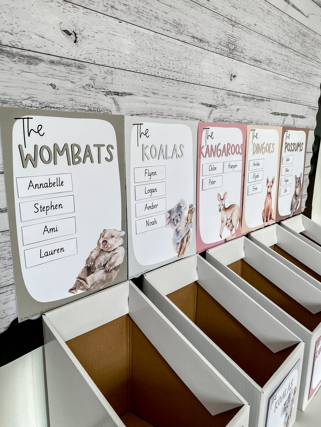 Reading Group Organizers & Labels - Australiana Theme - MJLL