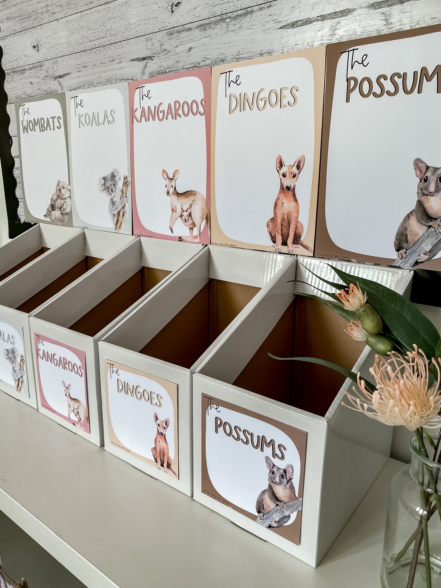 Reading Group Organizers & Labels - Australiana Theme - MJLL