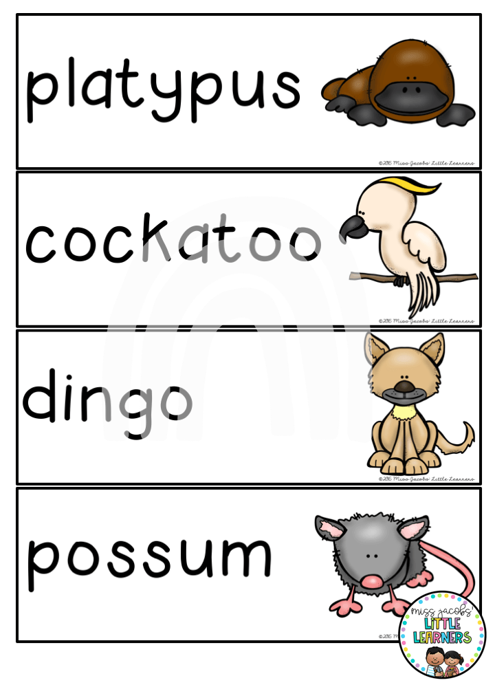 Australian Animals Unit - Australian Curriculum