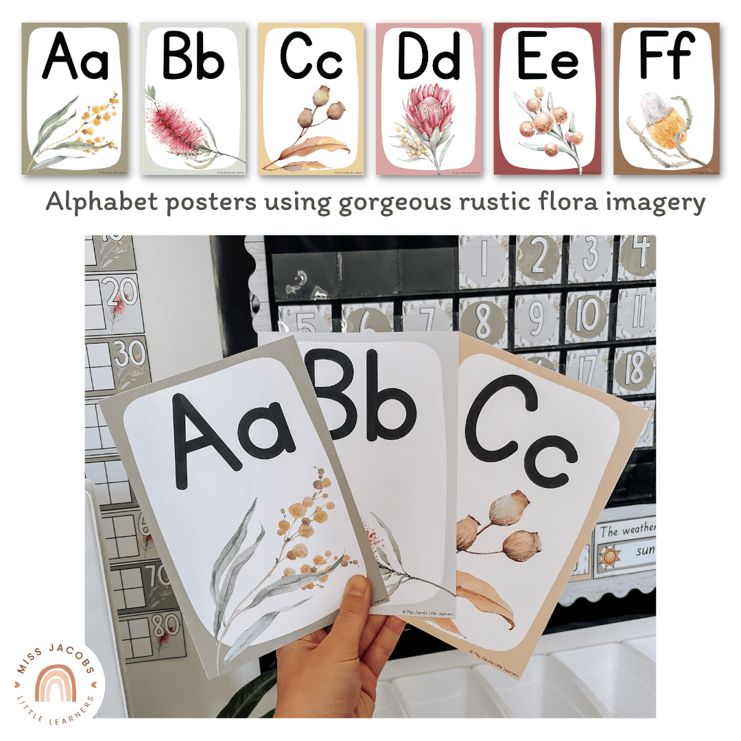 Alphabet Posters - Australiana Classroom Theme - Miss Jacobs – Miss ...