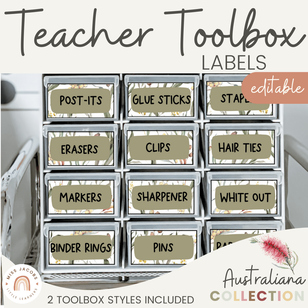 Teacher Toolbox Labels | Australiana