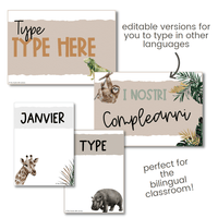 Birthday Display - Modern Jungle Classroom Decor – Miss Jacobs Little ...