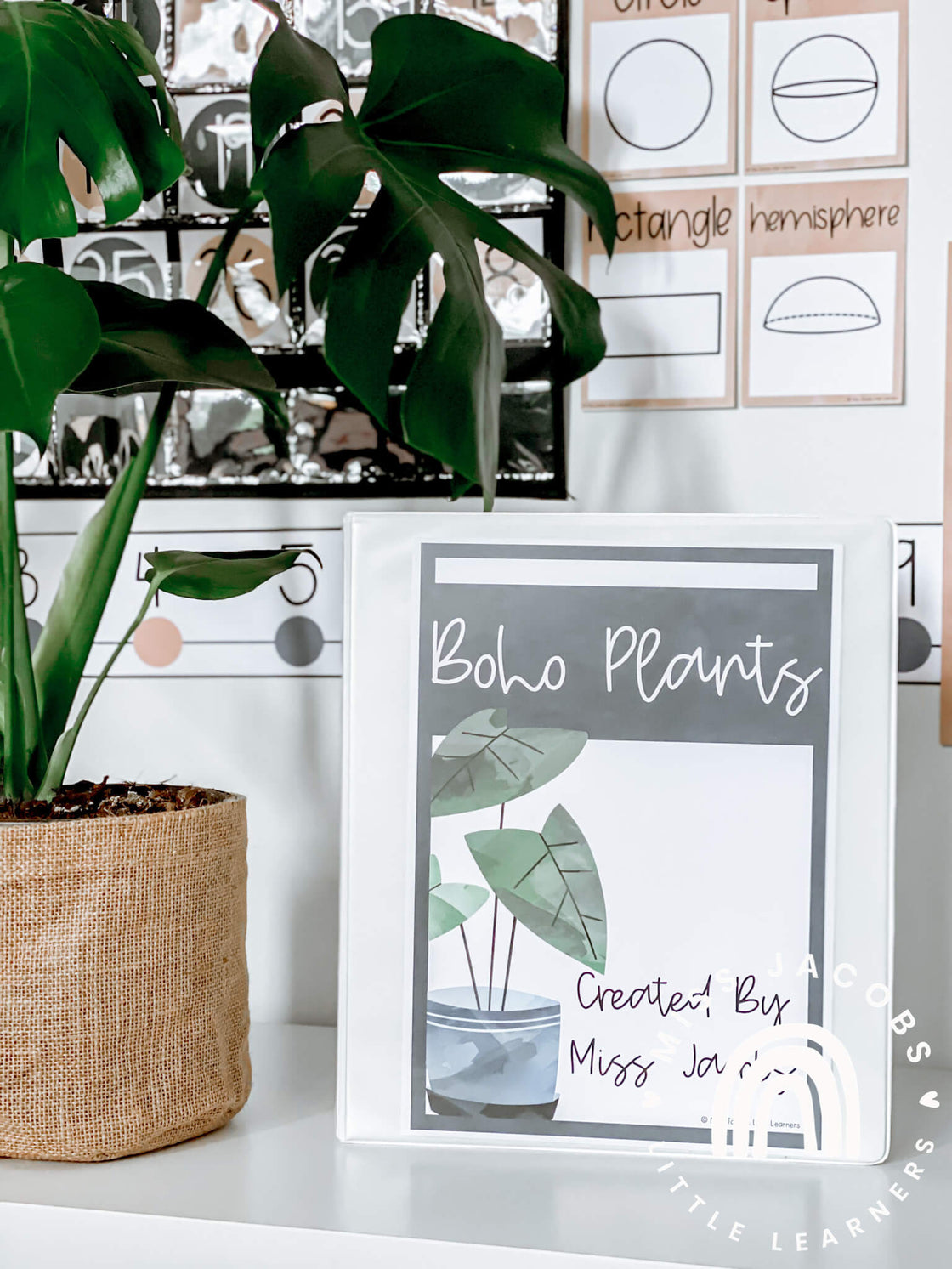 Binder Covers & Spines | Boho Plants