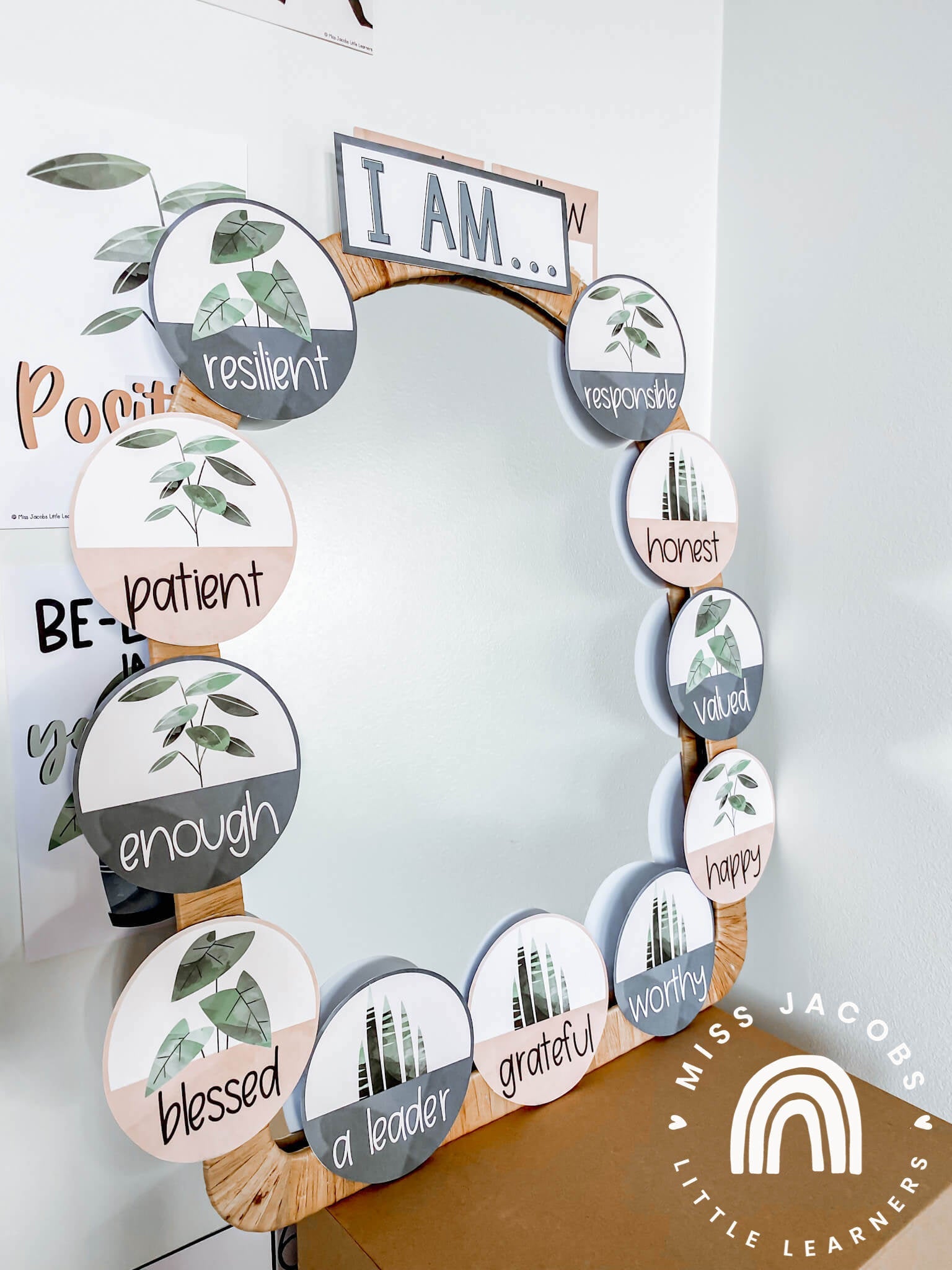 Boho Plants Classroom Decor - Rustic Boho Theme - Miss Jacobs