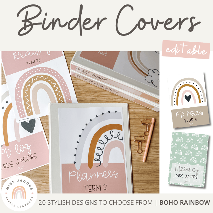 Teacher Binder Covers - Miss Jacobs Little Learners