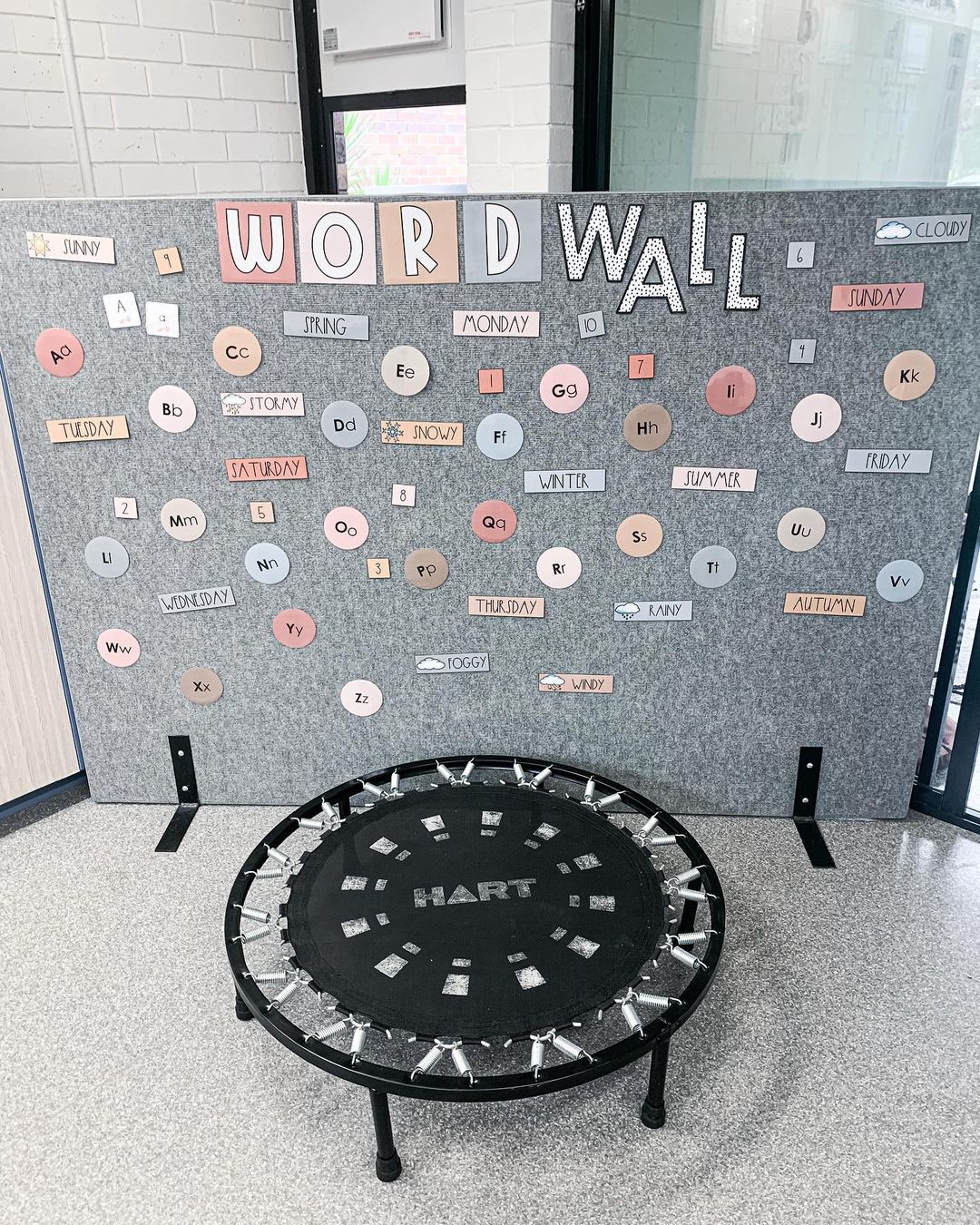 Calendar & Weather Display - Boho Rainbow Neutrals Theme - MJLL