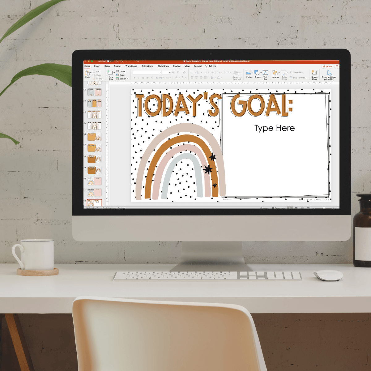 Slides Templates - Google & PowerPoint - Boho Theme - MJLL
