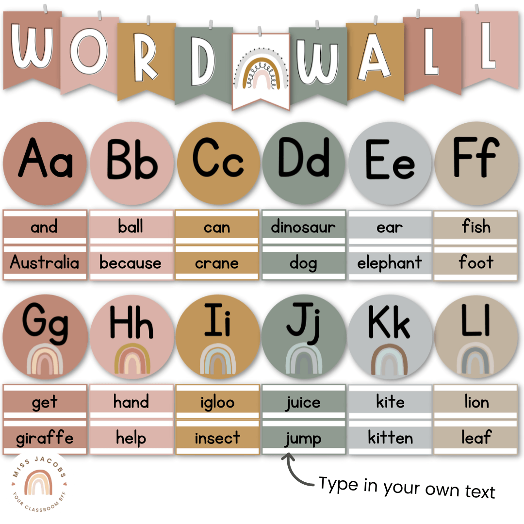 Word Walls - Miss Jacobs Little Learners - Miss Jacobs Little Learners