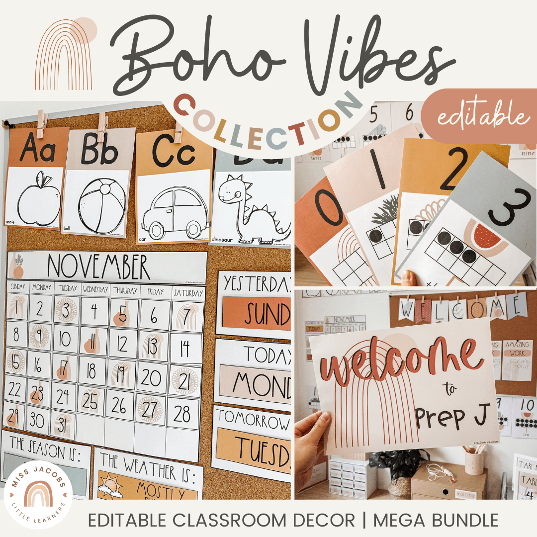 Boho Vibes Classroom Theme - Miss Jacobs Little Learners - Miss Jacobs ...