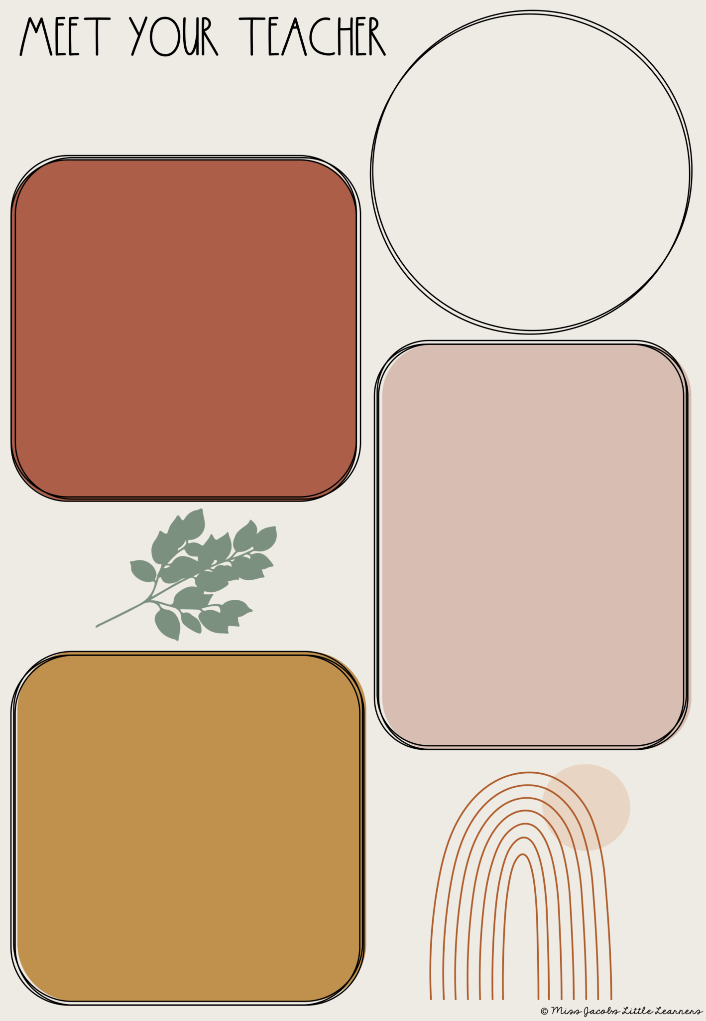 Lesson Plan Templates & Worksheets – Miss Jacobs Little Learners