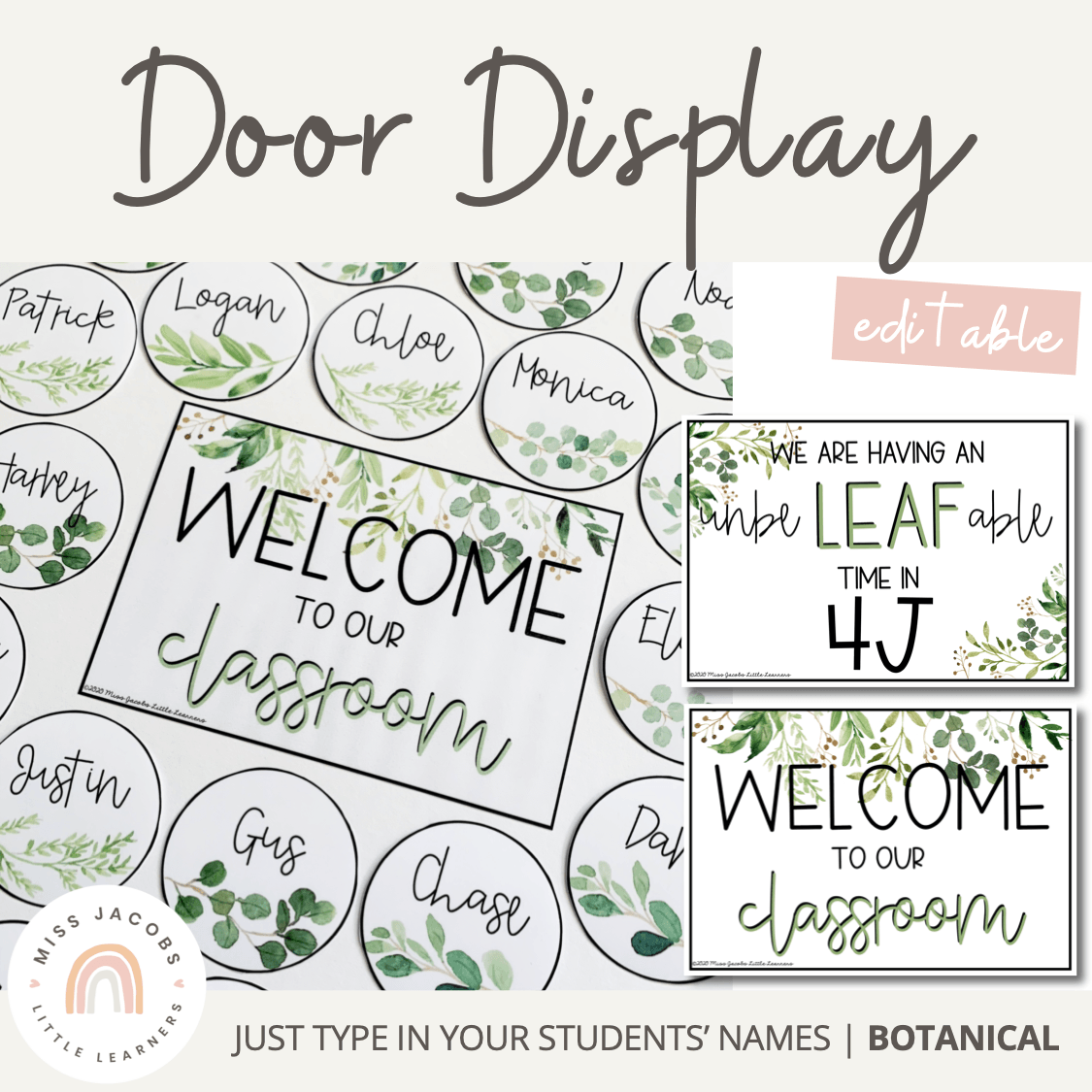 Classroom Door Displays - Miss Jacobs Little Learners