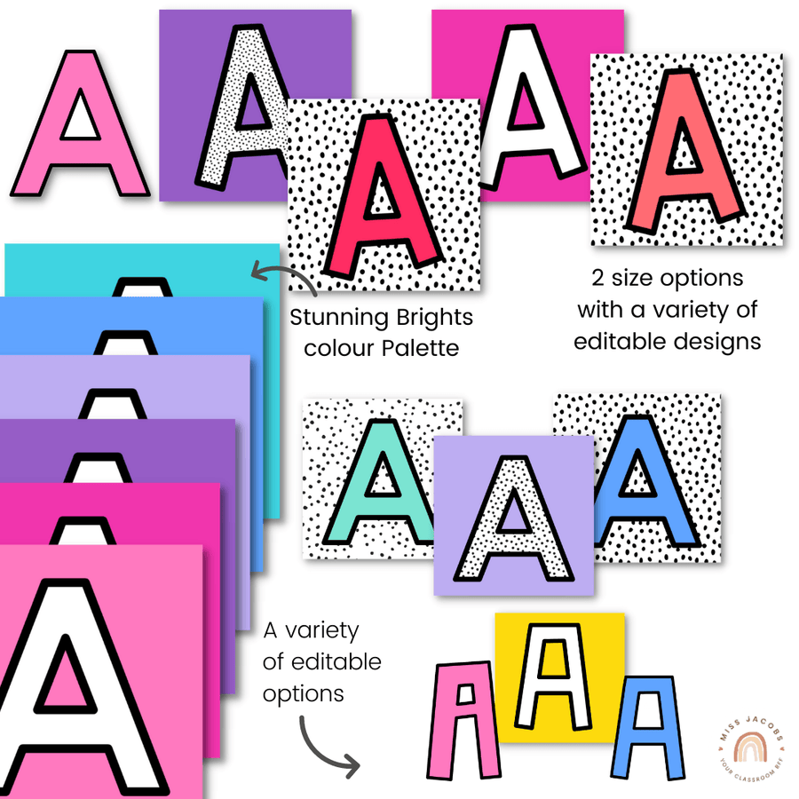 Spotty Brights Classroom Theme - Miss Jacobs Little Learners - Miss ...