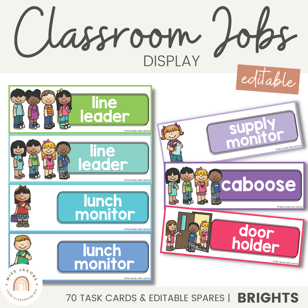 Classroom Jobs for Students - Miss Jacobs Little Learners