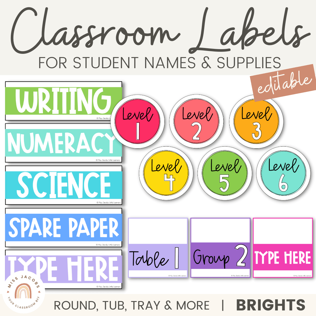 Simply Bright Classroom Decor Page 5 - Miss Jacobs Little Learners