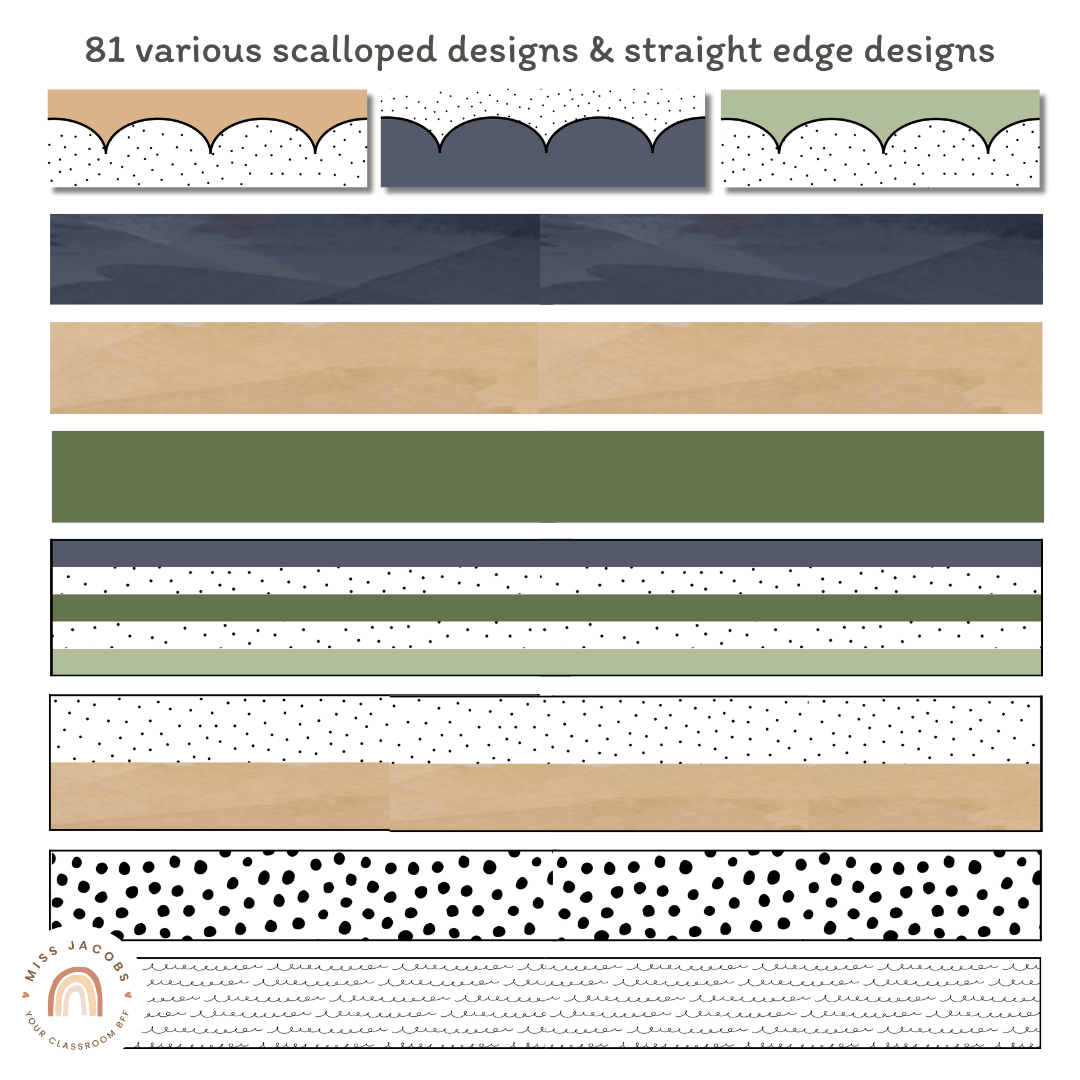 Bulletin Board Borders | Boho Plants