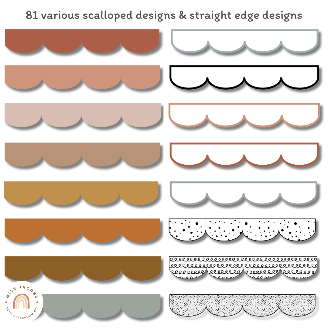 Bulletin Board Borders | Boho Vibes