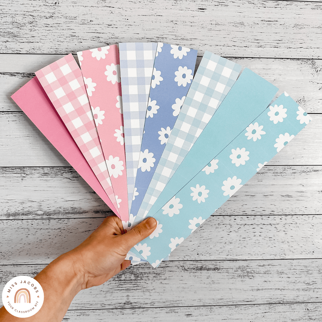 Daisy Gingham Pastels Bulletin Board Borders - Default Title - Miss ...
