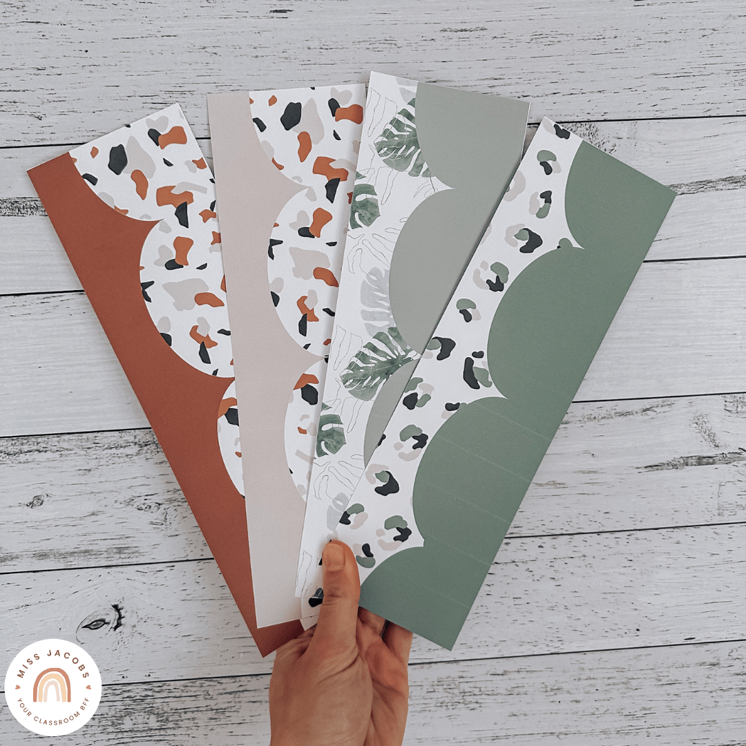 Bulletin Board Letters - Modern Jungle Classroom Decor